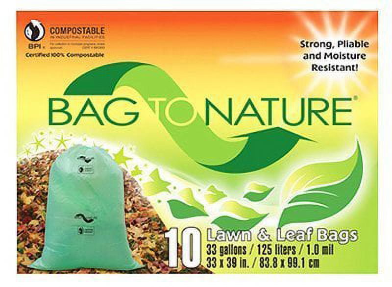 Indaco Manufacturing Lawn and Leaf Bags, 33 Gallon, 10 Count - Walmart.com