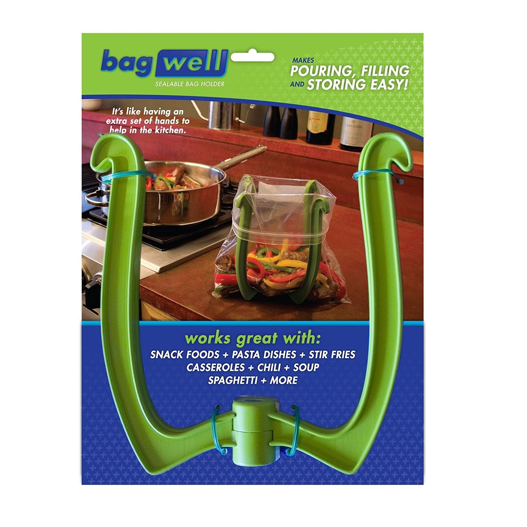 Bag Well Sealable Bag Holder for 1 Gallon Storage Bags - Walmart.com