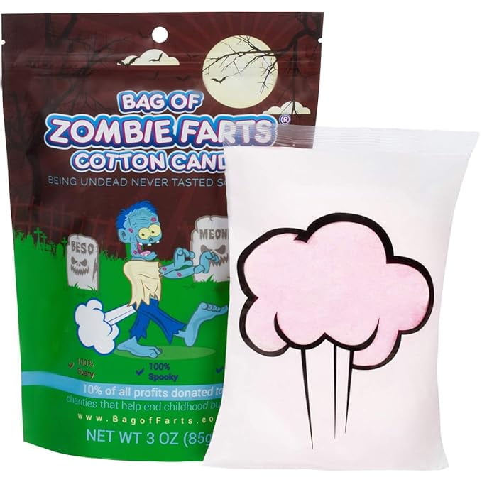 Bag Of Zombie Farts Cotton Candy Funny Novelty Gift for Unique Birthday ...
