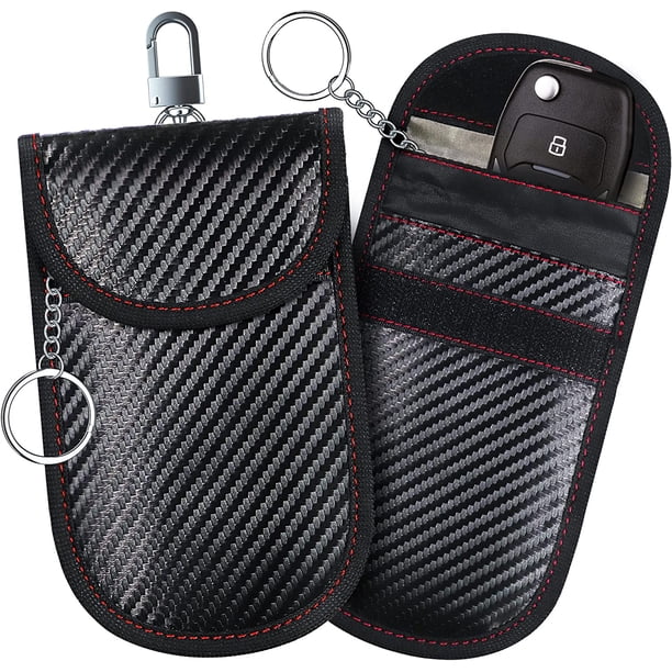 Bag for Key Fob - 2 Pack Cage Protector - Car Signal Blocking - Anti ...