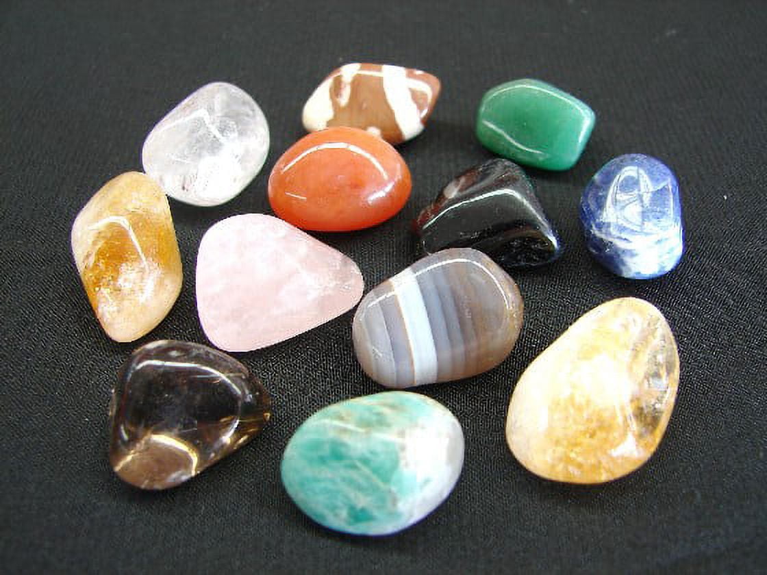 Mini Assorted Gemstones: Small, Colored Rocks in Bag of Natural Stones ...