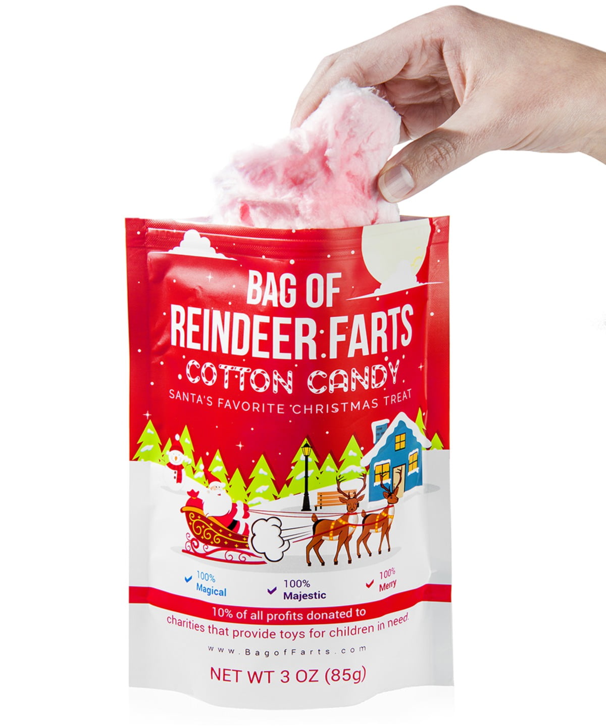 Fluffy Kids Novelty Holiday Fun: Reindeer Farts Cotton Candy ...