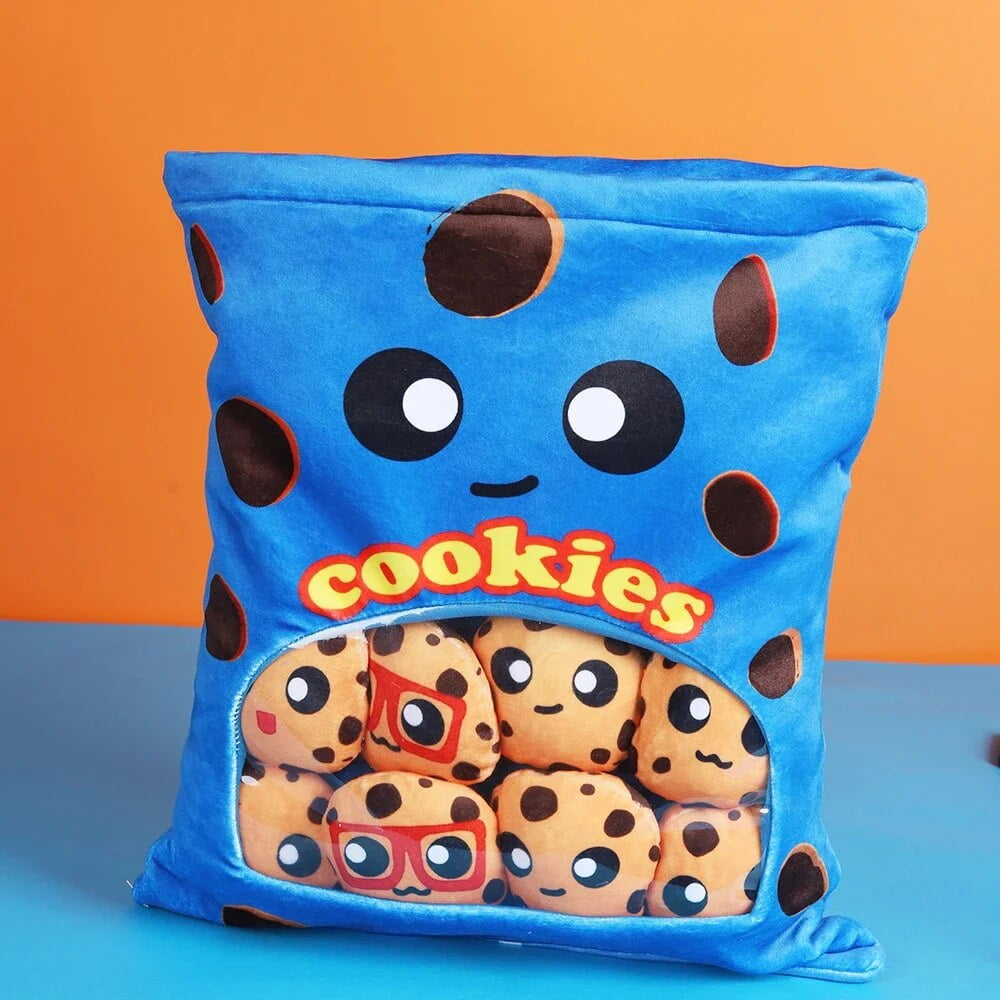 Bag of Snacks Pillow Cookies Puffs Plush Toy Kids Child Birthday ...