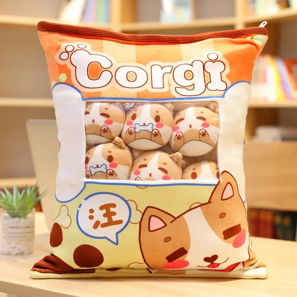 Bag of Snacks Pillow Cookies Puffs Plush Toy Kids Child Birthday ...
