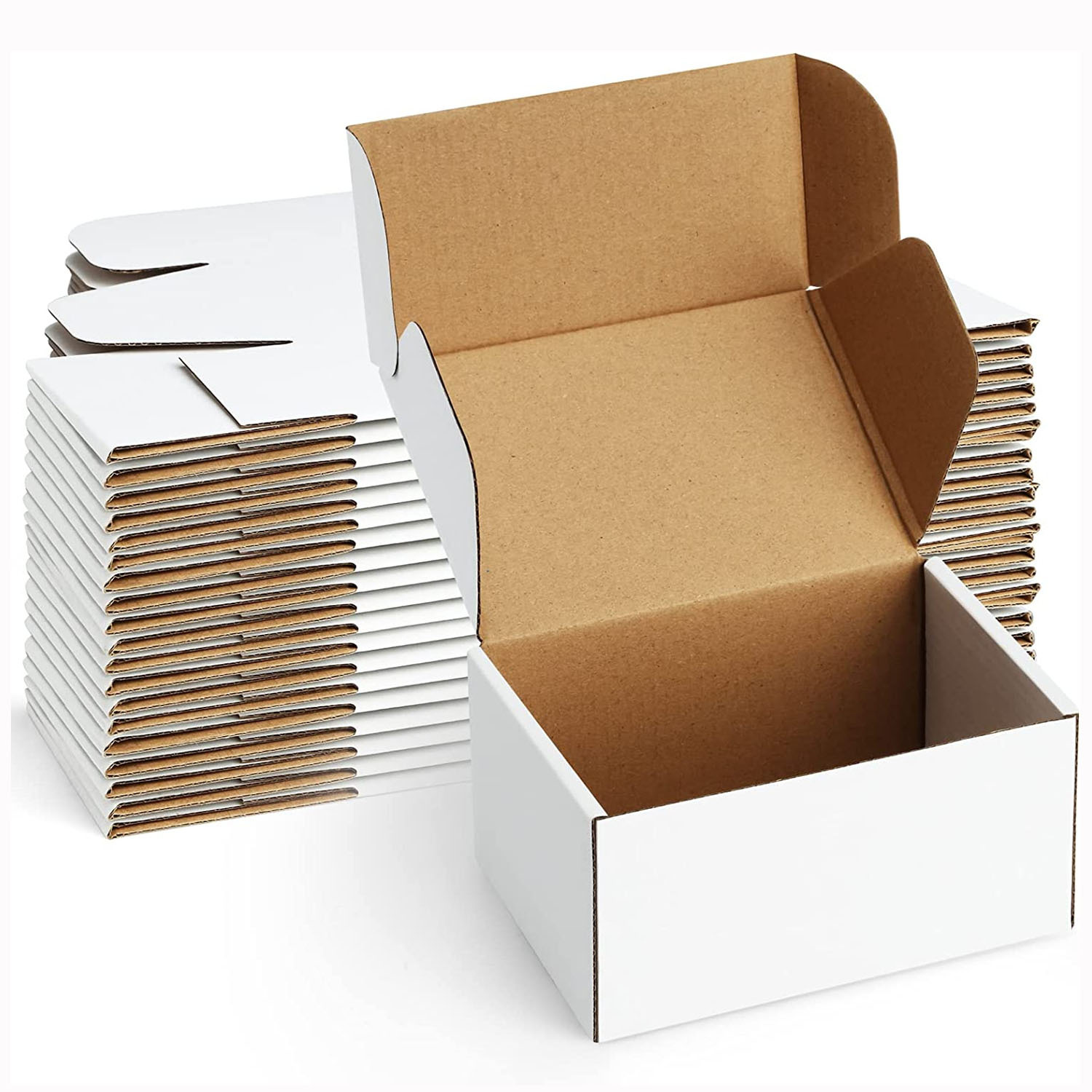 25 Tall Corrugated Shipping Boxes - 10x10x24 ECT-32 - Efficient ...
