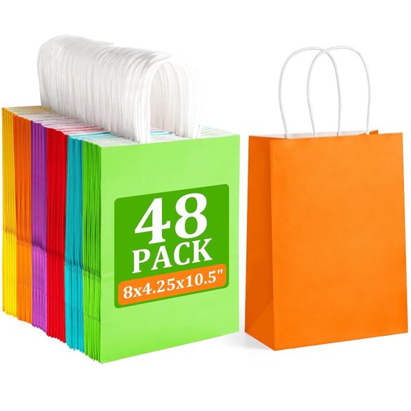 Kraft Treat Bags with Foil Seals, 5.125" x 6.5", 12 Count, by Way To ...