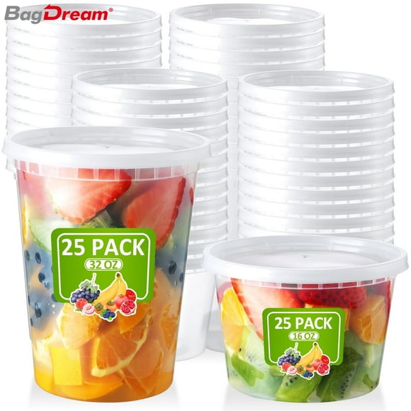 32 Oz Plastic Containers Lids