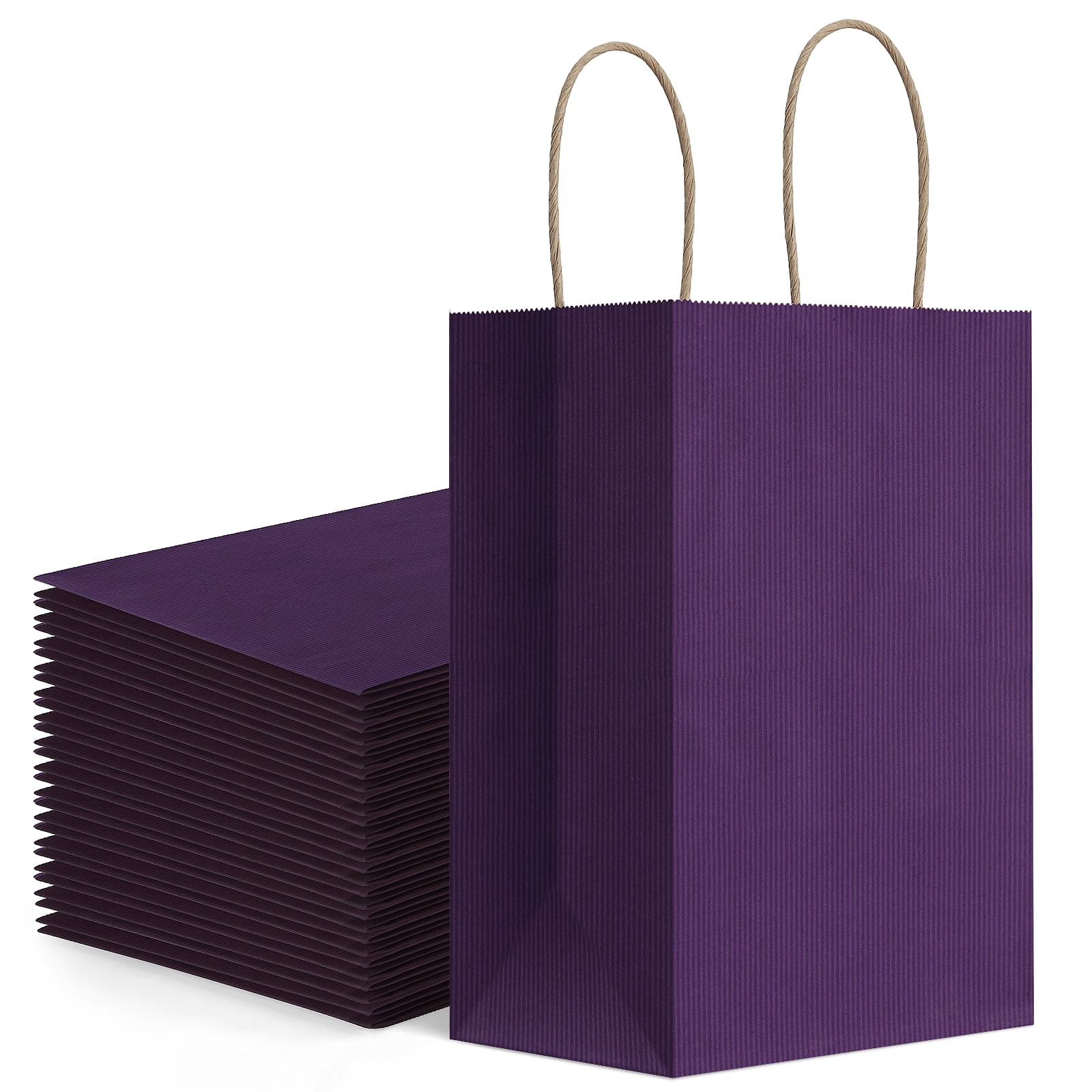 BagDream Kraft Paper Bags 50Pcs 5.25x3x8 Inches Small Kraft Gift Bags ...