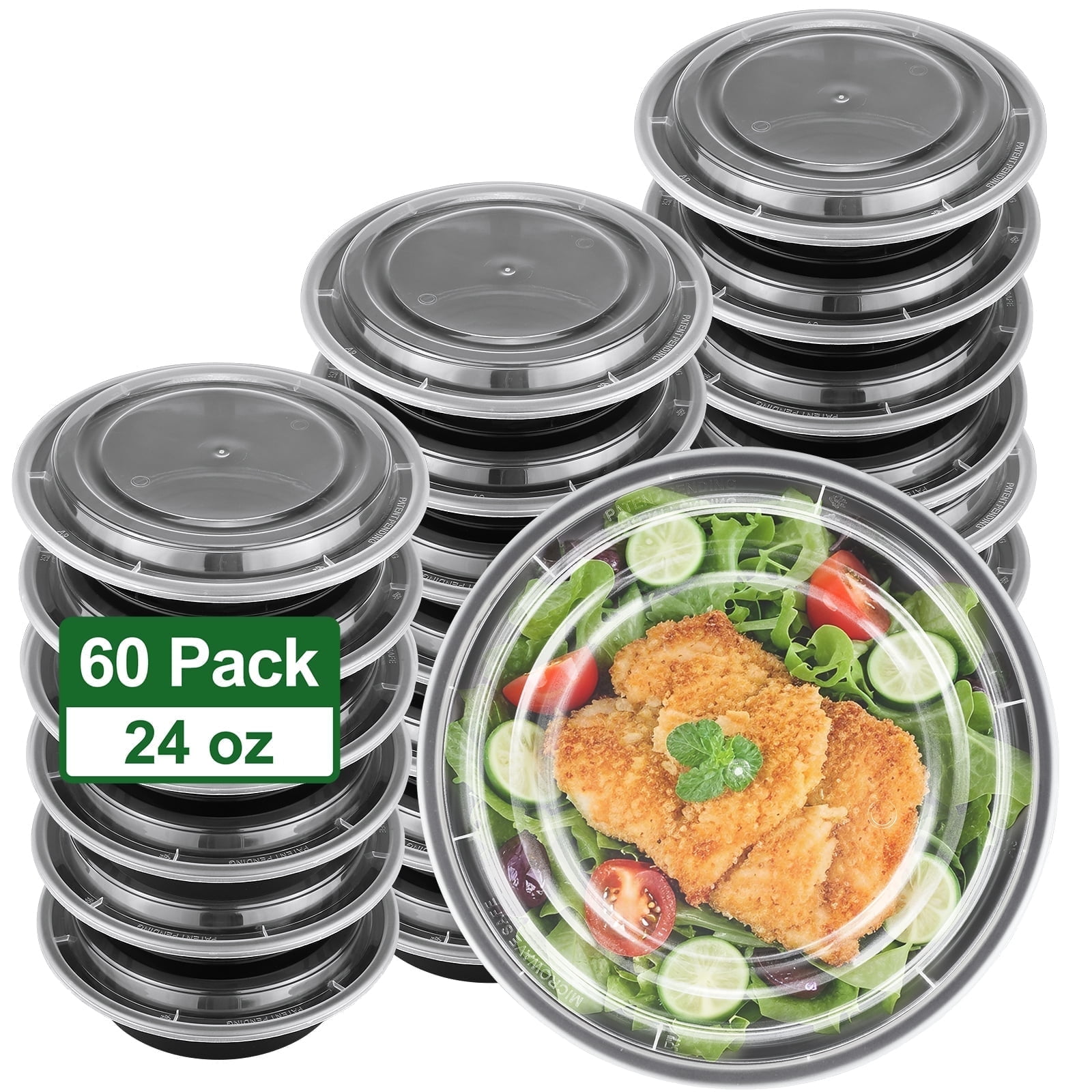 BagDream 24oz Meal Prep 60 Pack - Walmart Business Supplies