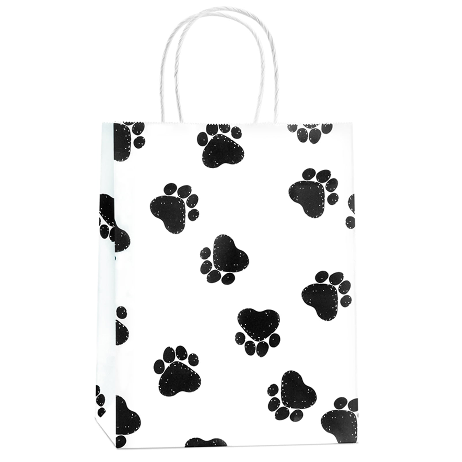 BagDream White Gift Bags 25Pcs 8x4.25x10.5 Inches Shopping Bags, Kraft ...