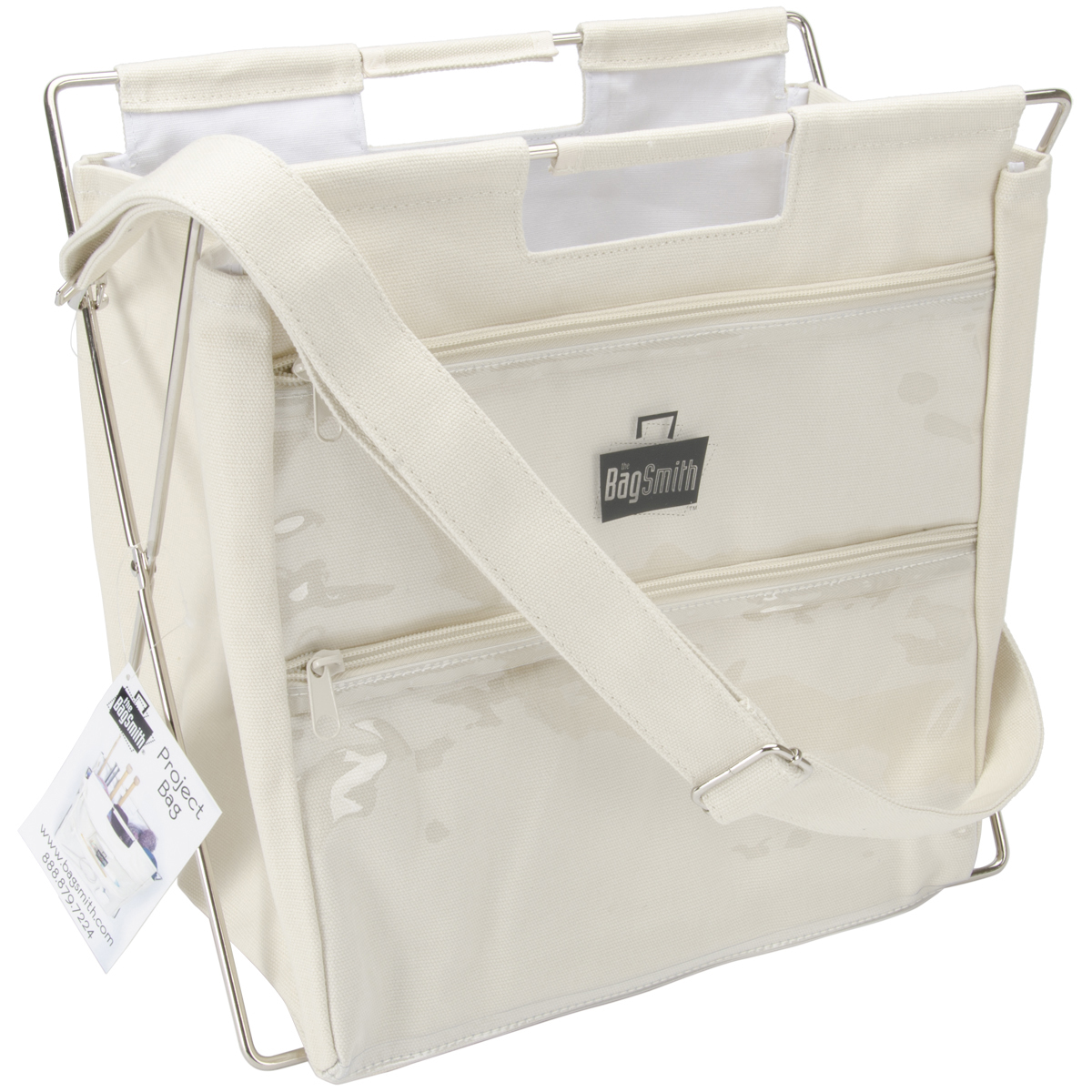 BagSmith's Famous Canvas Project Bag-12"X12"X9" Natural, Pk 1, BagSmith ...