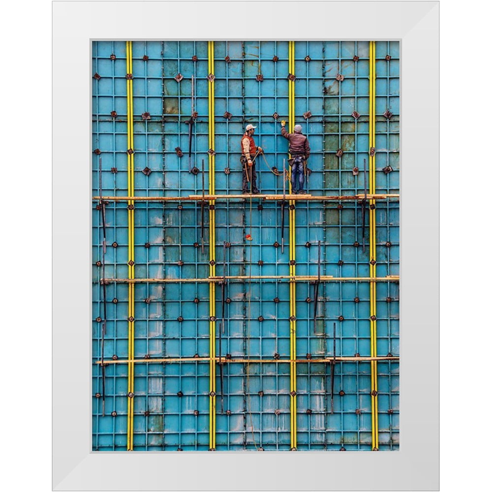 Bagci, Emir 25x32 White Modern Wood Framed Museum Art Print Titled ...