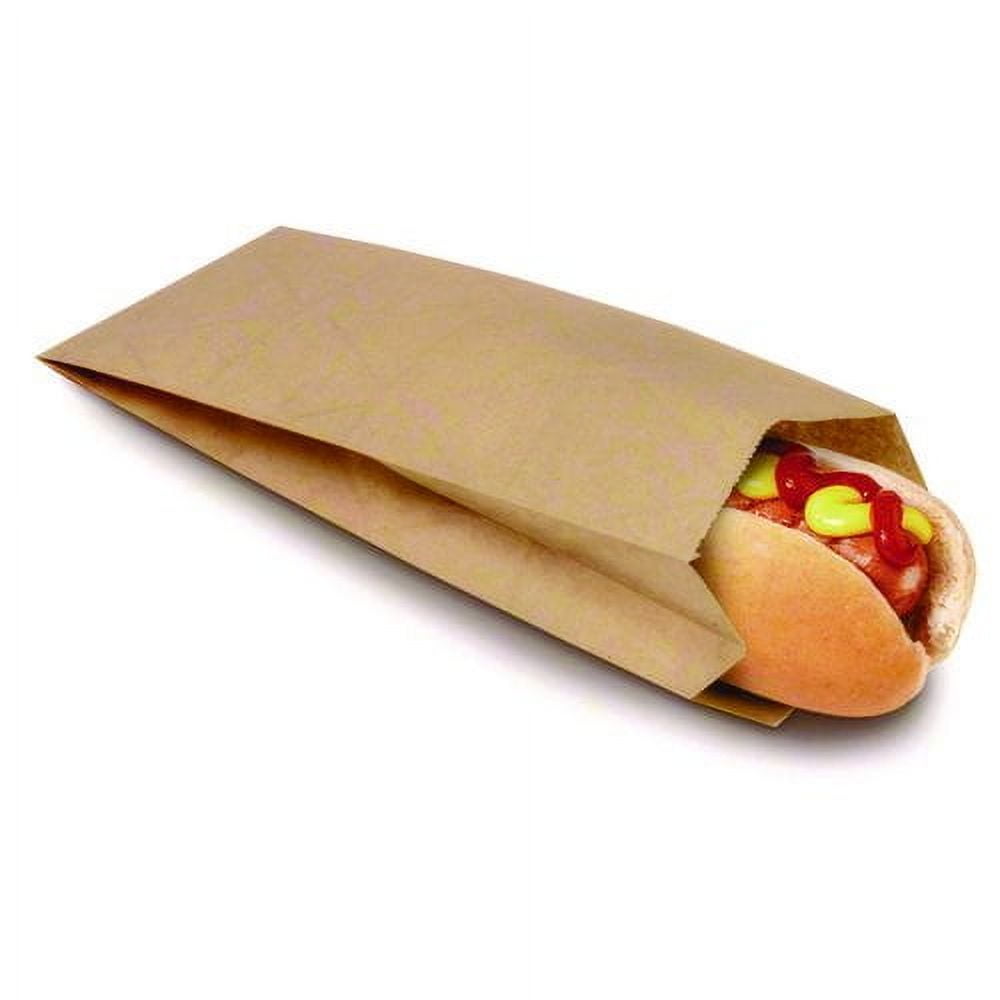 Bagcraft EcoCraft Grease-Resistant Hot Dog Bags, 1.5" x 3.5" x 8.5 ...