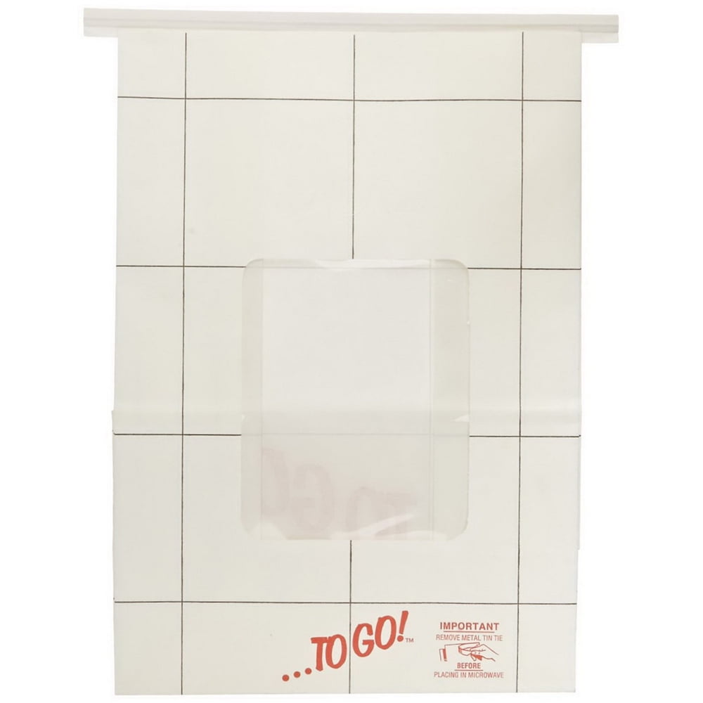 Bagcraft Papercon Classic To Go! X-large TO GO! Paper Window Deli Bag ...