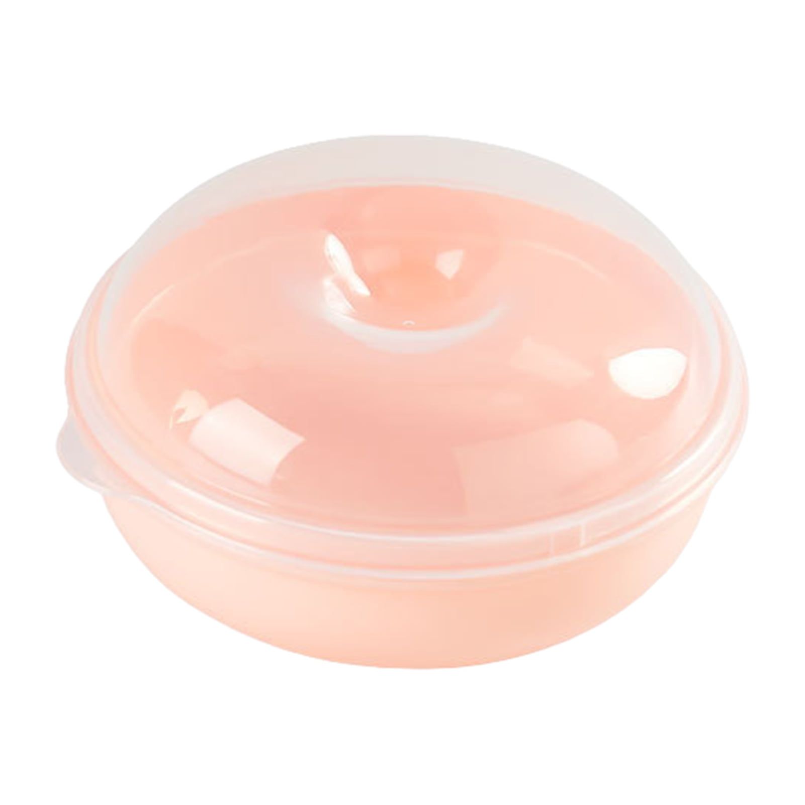 Bagel Donut Holder, Round Storage Box Bagel Container with Airtight Lid ...