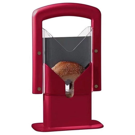Bagel Slicer and Cutter Tool, Guillotine-Style Bagel Bread Slicer for ...
