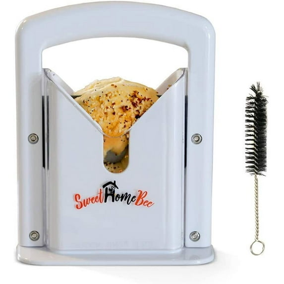 Bagel Slicer, Stainless Steel Kitchen Guillotine Cutter with Safe Grip ...