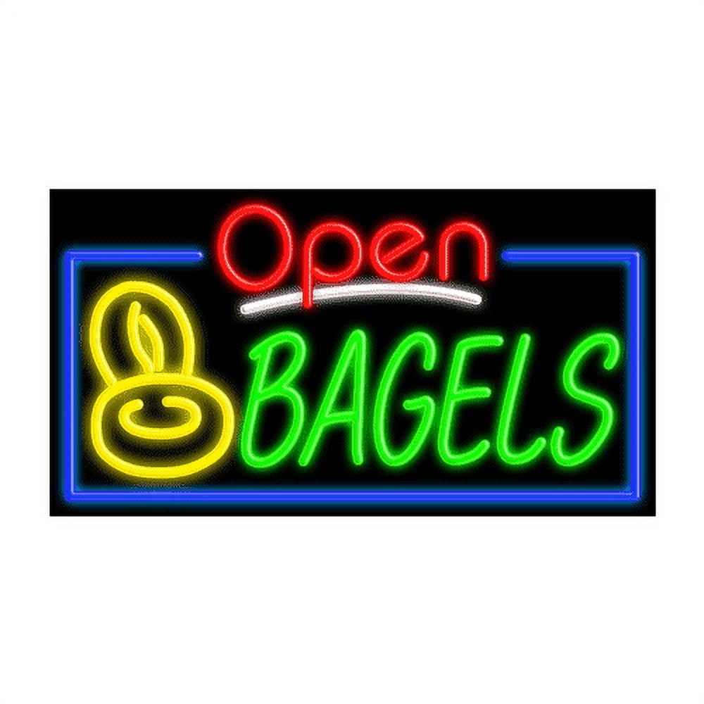 Bagels-Glass Neon Sign Made in USA - Walmart.com