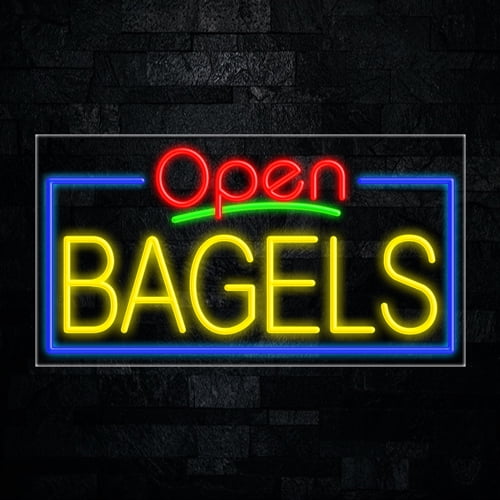 Bagels LED Neon Sign 33"L x 18"H #35619 - Walmart.com