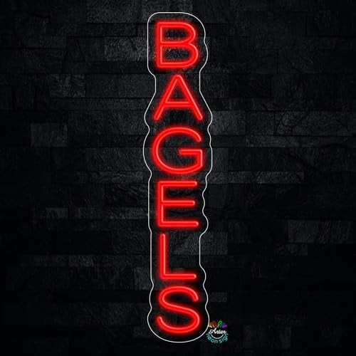 Bagels LED Neon Sign 5"L x 24"H #32046 - Walmart.com