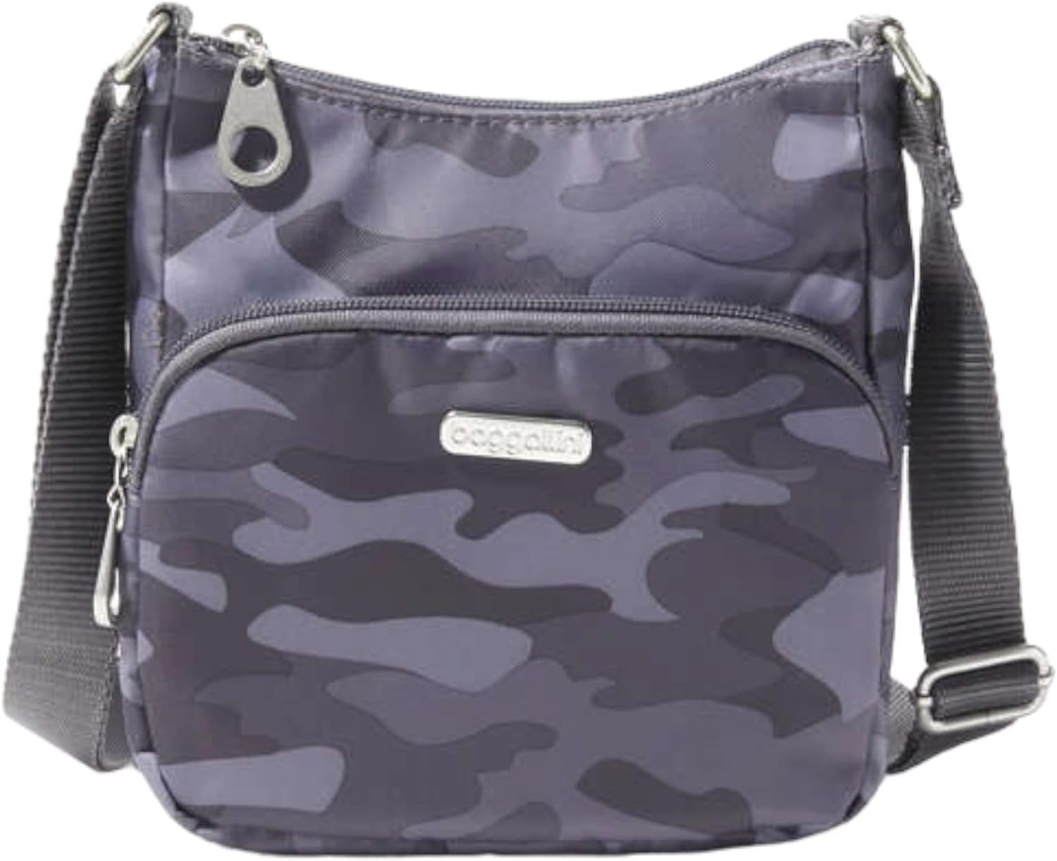 Baggallini Joey Bagg Crossbody Bag Dark Grey Camo - Walmart.com