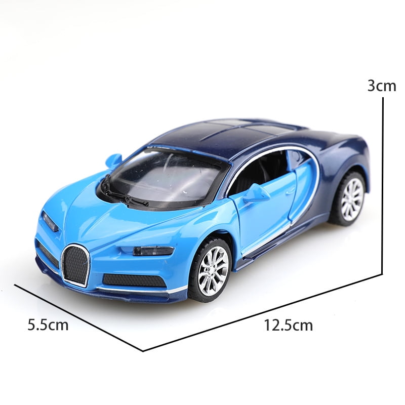 (Bagged) 1:36 Fabric Chiron, die-cast model car, simulated supercar ...
