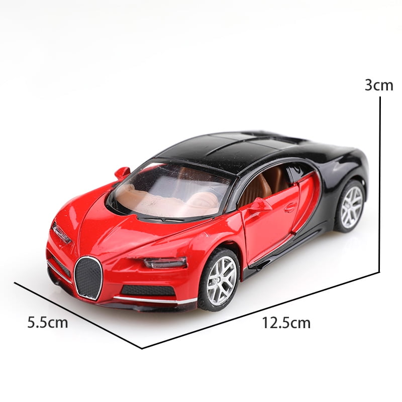 (Bagged) 1:36 Fabric Chiron, die-cast model car, simulated supercar ...
