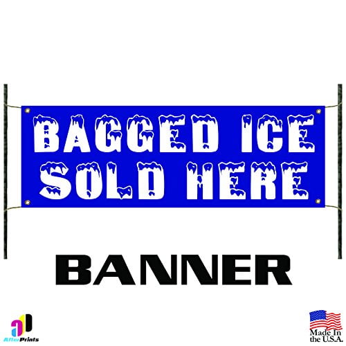 Bagged Ice Sold Here Business Sign Indoor Outdoor Retail Shop ...