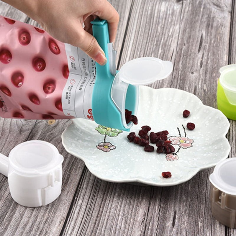 Bagging and Entrainment Pour Food Bag Holder Bag Sealing Clip with ...