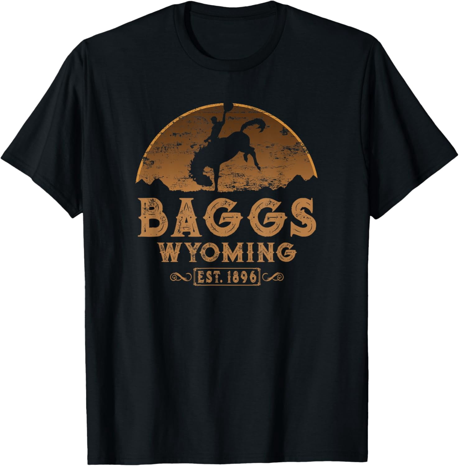 Baggs Wyoming WY Rodeo Cowboy Western T-Shirt - Walmart.com