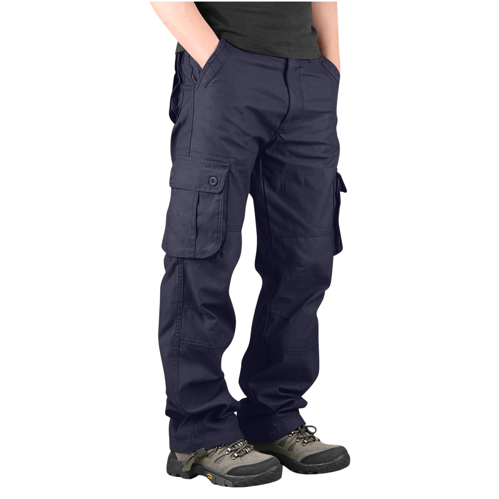 Baggy Cargo Pants for Men Casual Stretch Elastic Parachute Pants Loose ...