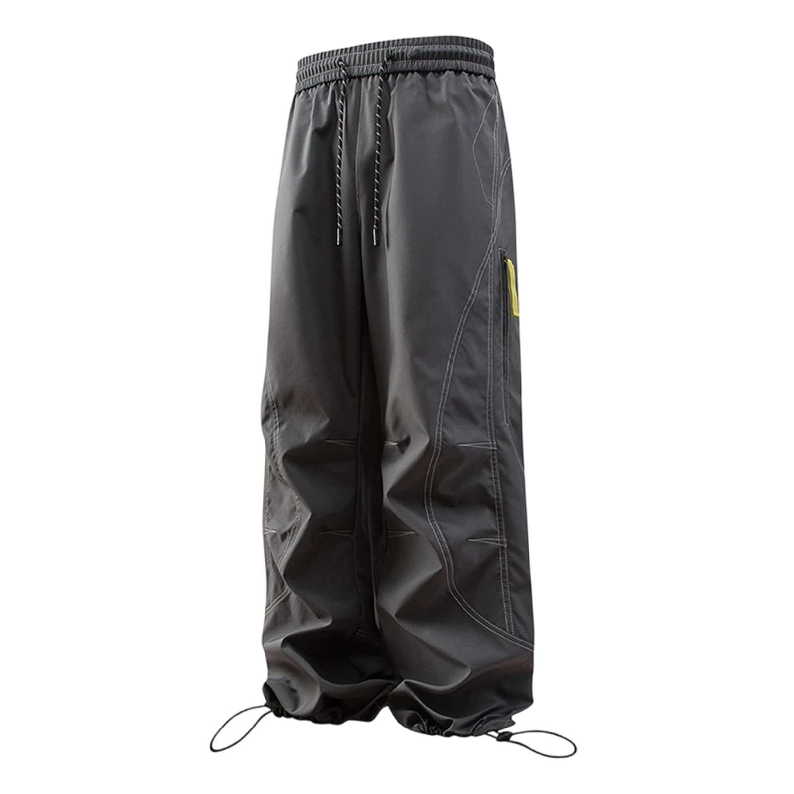 Baggy Cargo Pants for Men Multi-Pocket Contrast Stitching Trousers ...
