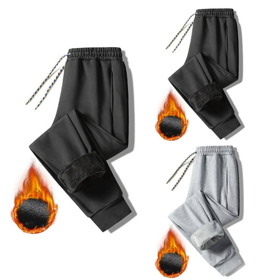 Baggy Cargo Sweatpants For Men Drawstring Waist Fleece Joggers With ...