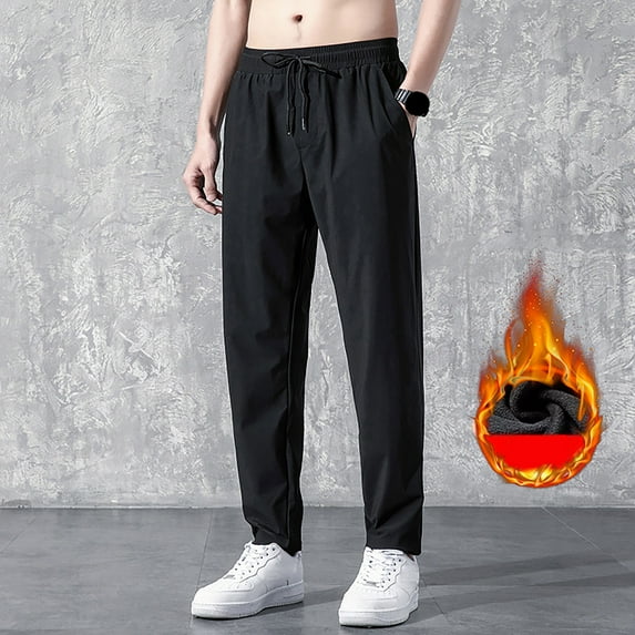 Baggy Cargo Sweatpants For Men Drawstring Waist Fleece Joggers With ...