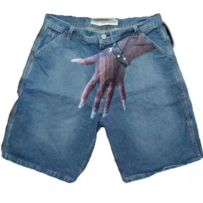 Baggy Denim Shorts Women Y2k Style - Vintage High Waist Jean Shorts ...