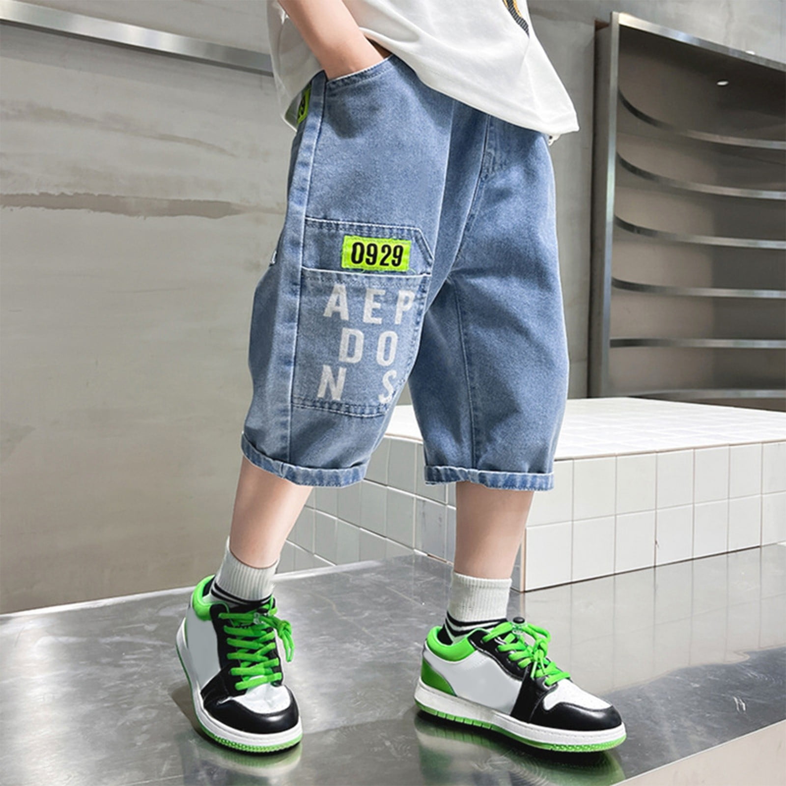 Baggy Jeans Boys Classic for Everyday Wear Casual Denim Pants with ...