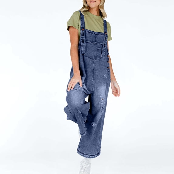 Baggy Jeans Women Fashion Casual Vintage Wide Leg Comfortable Denim ...