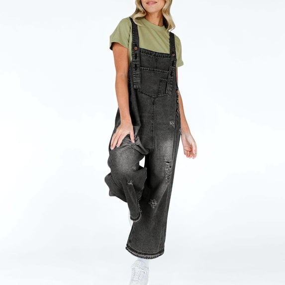 Baggy Jeans Women Fashion Casual Vintage Wide Leg Comfortable Denim ...