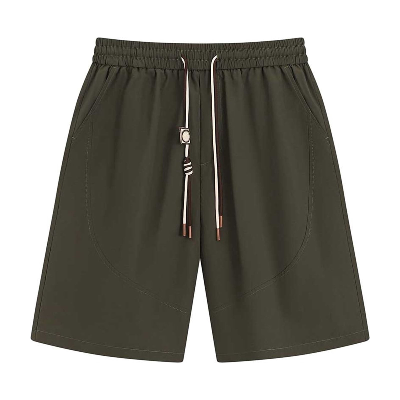 Baggy Shorts Men Men's Summer Ice Silk Cool Five Piece Casual Shorts ...