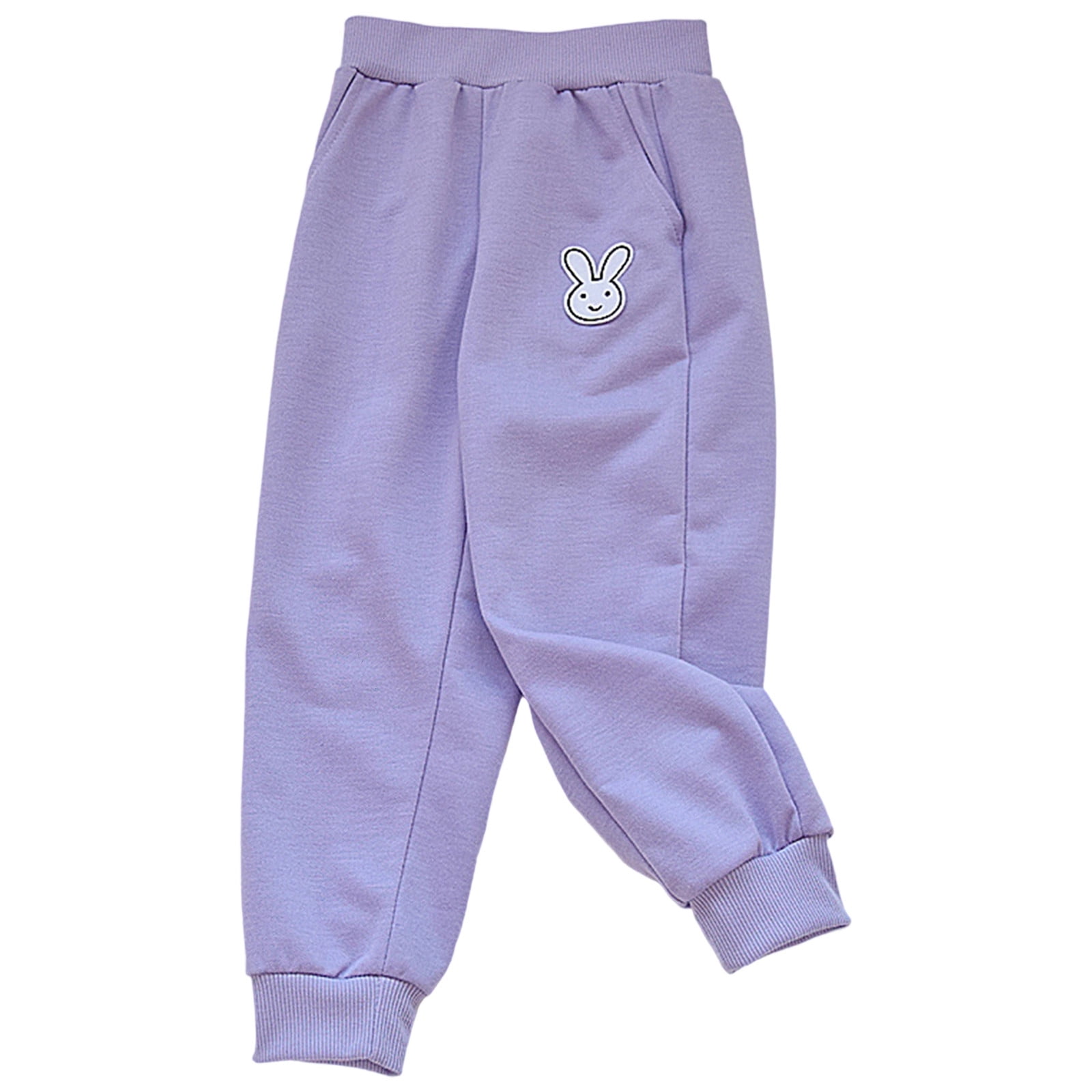 Baggy Sweatpants for Kids Straight Leg Solid Color Loose Fit Elastic ...