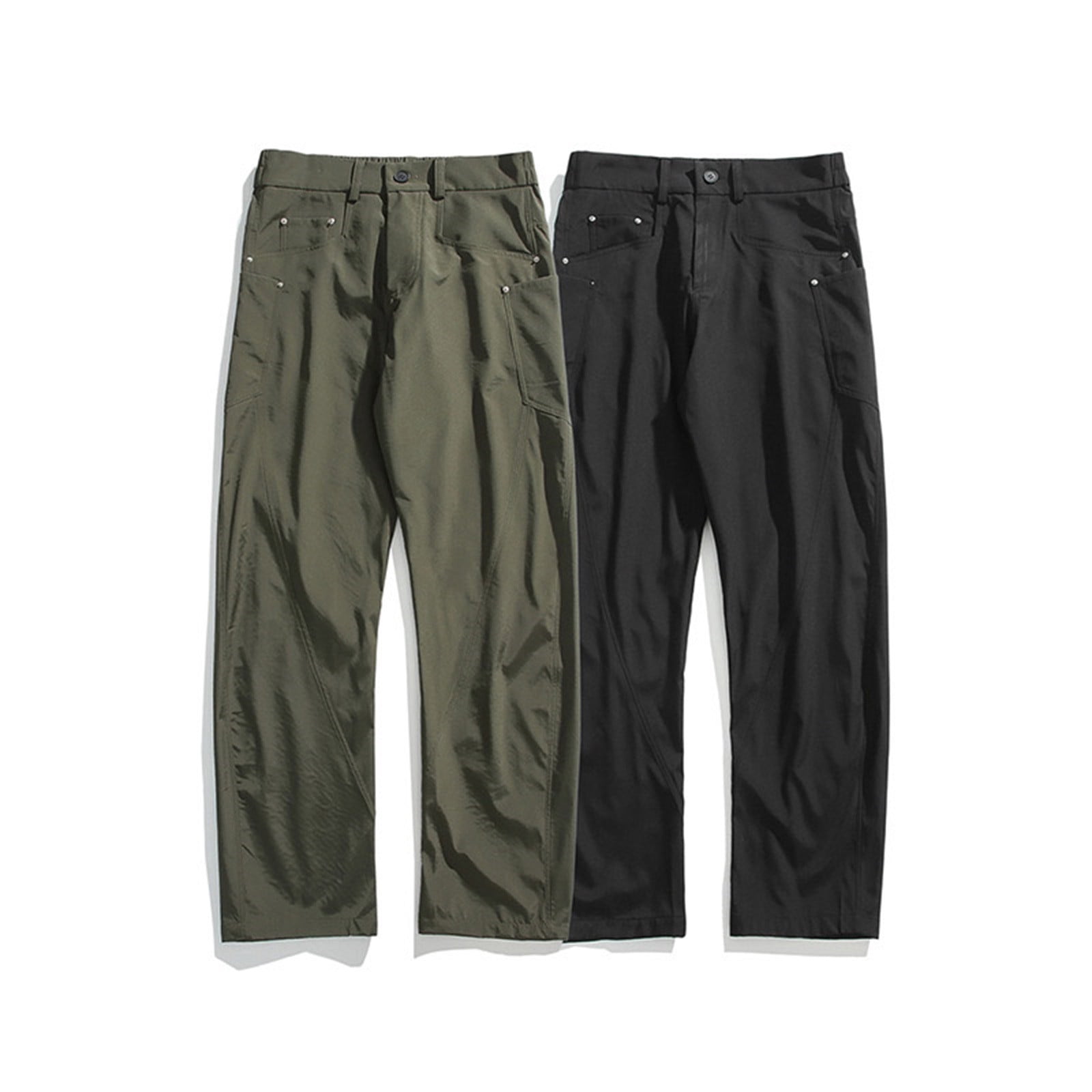 Baggy Sweatpants Men 2026 Casual Curved High Street Straight Wide Leg ...