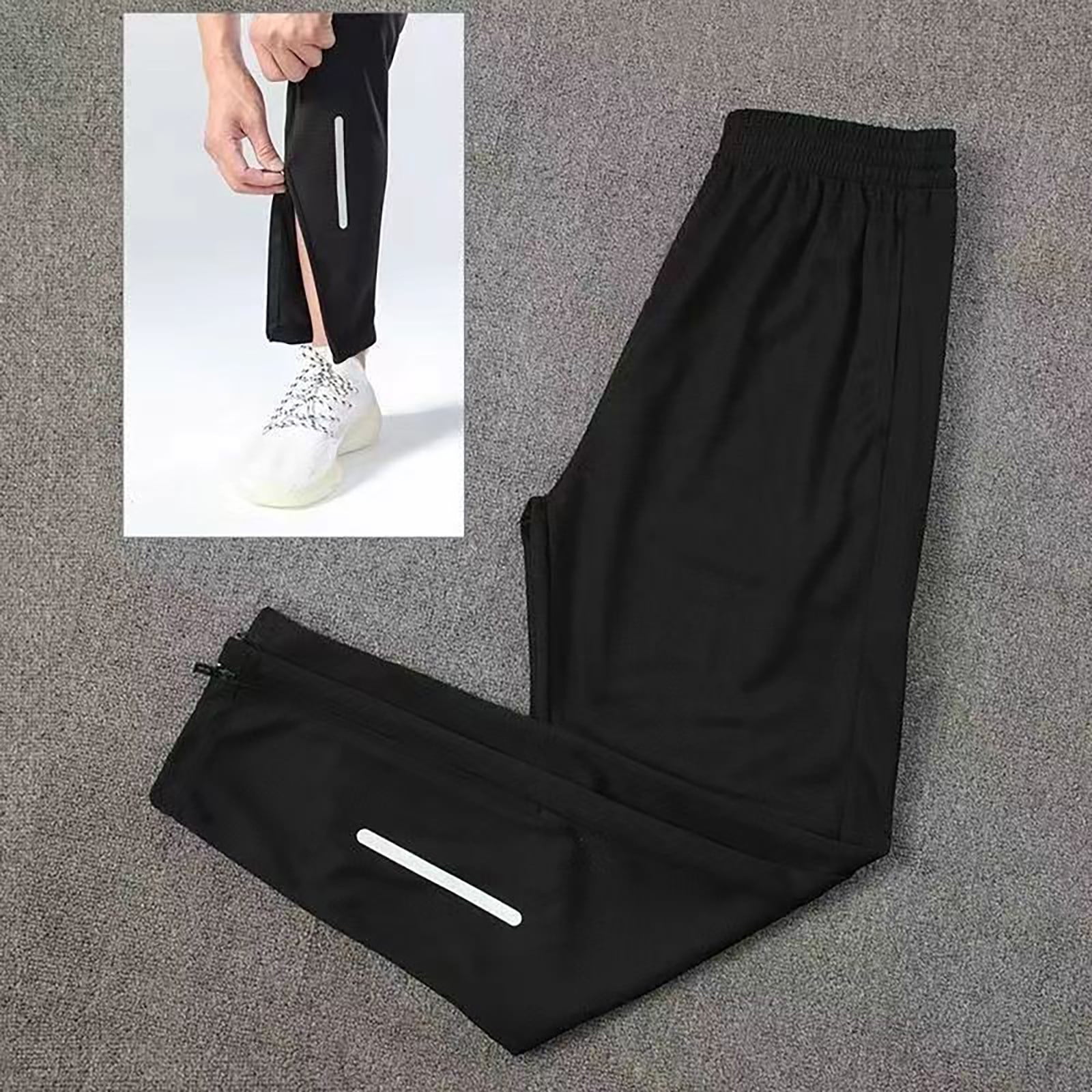 Baggy Sweatpants Men Fashion Open Bottom Joggers Pants With Drawstring ...