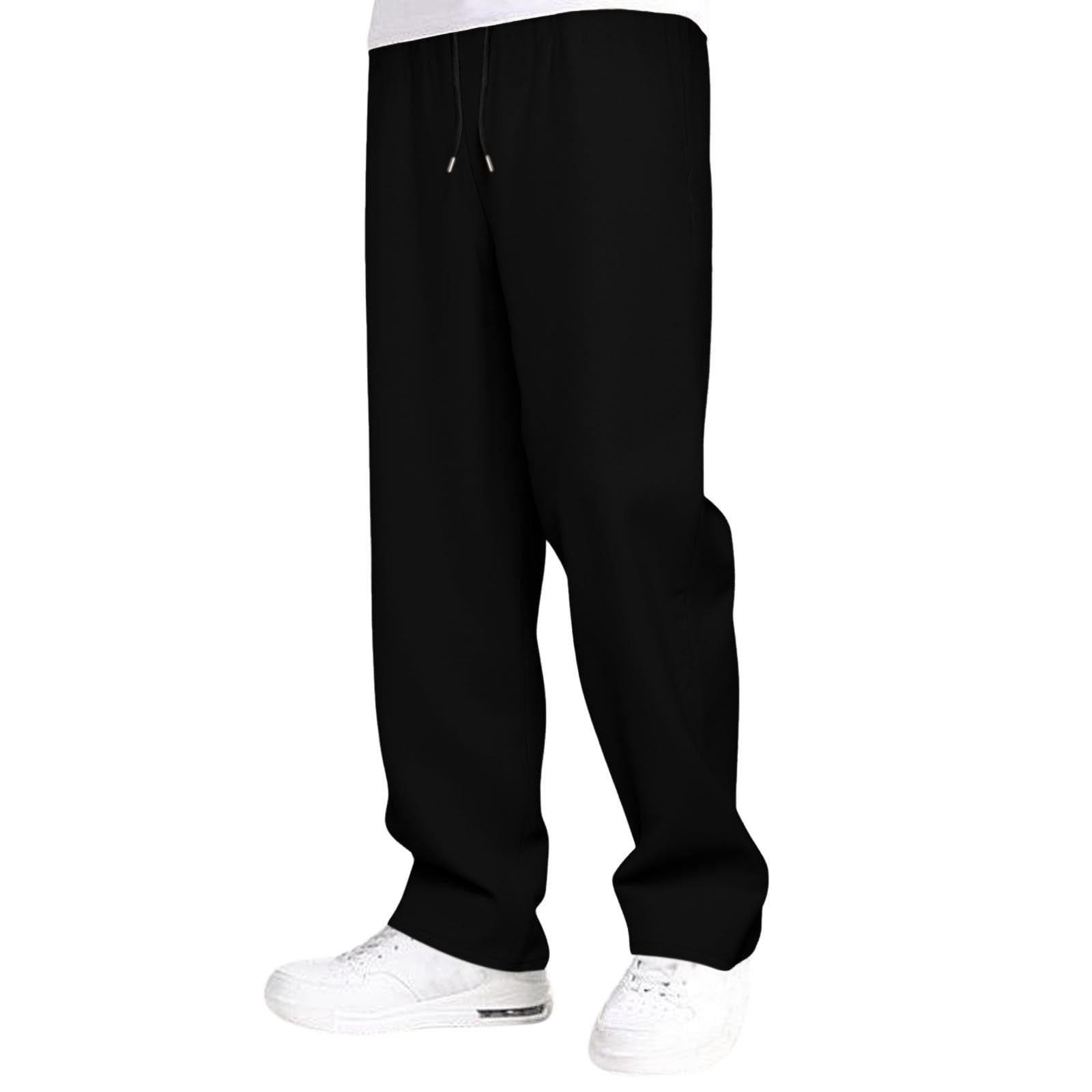 Baggy Sweatpants Men Lightweight Elastic Waist Joggers Pants With ...