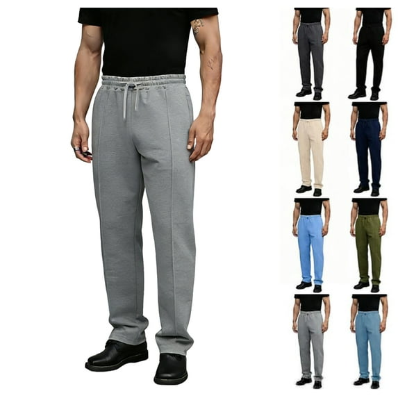 Baggy Sweatpants Men Wide Leg Sweatpants Cozy Soft Casual Straight Leg ...