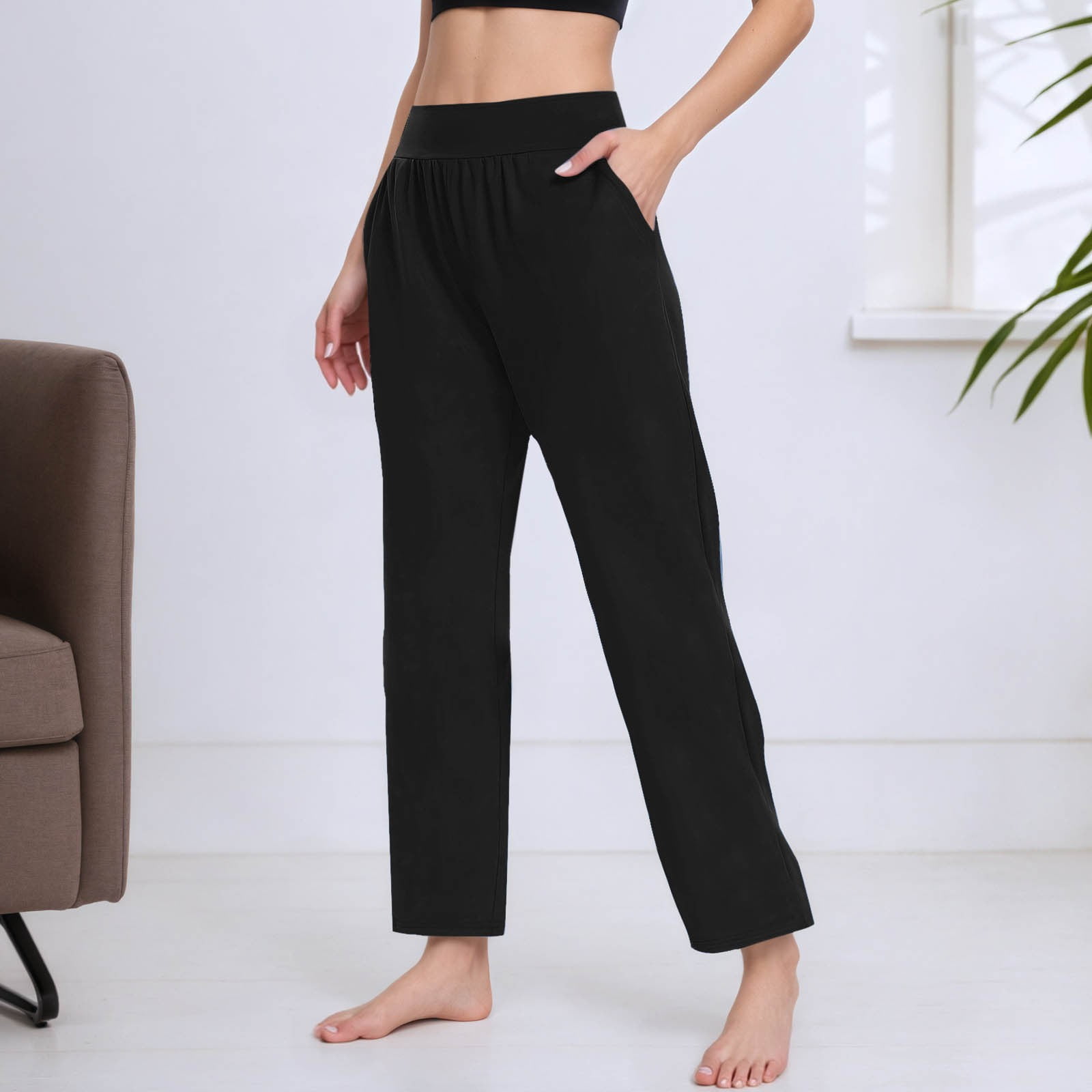Baggy Sweatpants Women Straight Trendy Relaxed Fit Athletic Pantss High ...