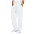 Baggy Sweatpants for Men Loose Bottoms Men's Winter Fleece Pants Sherpa ...