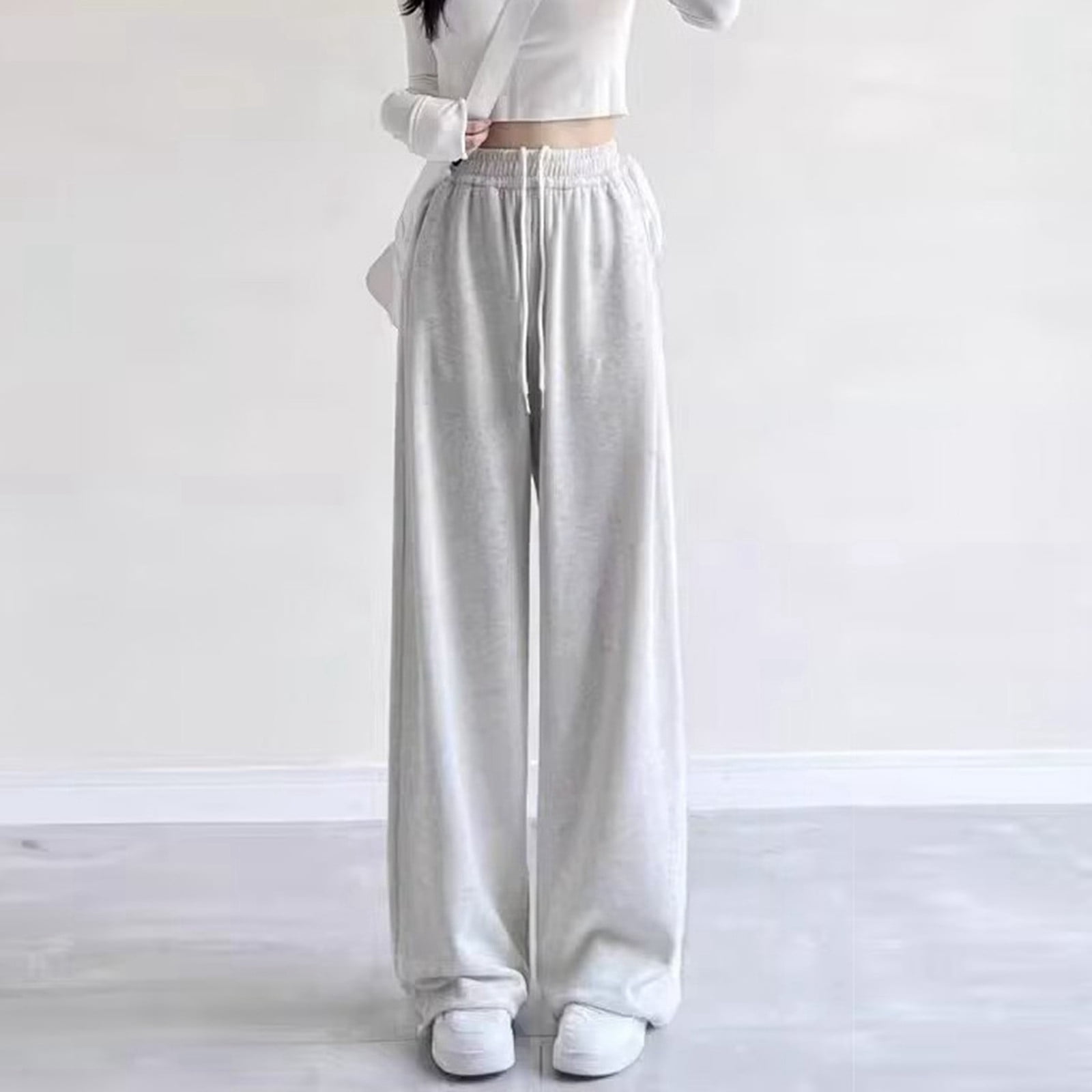 Baggy Sweatpants for Teen Girls Oversized Wide Leg Loose Sweat Pants ...