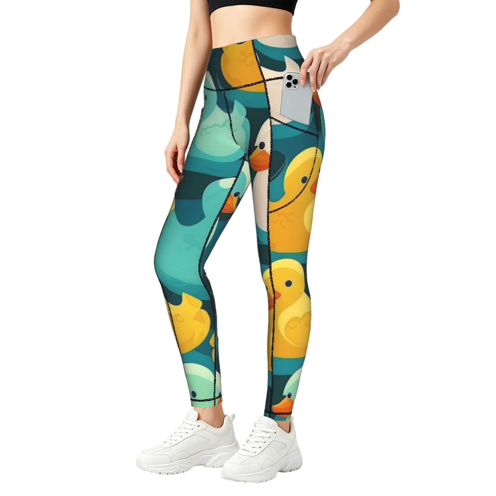Baggy Yoga Pants Workout Athletic Gym Leggings Tummy Control Tights ...