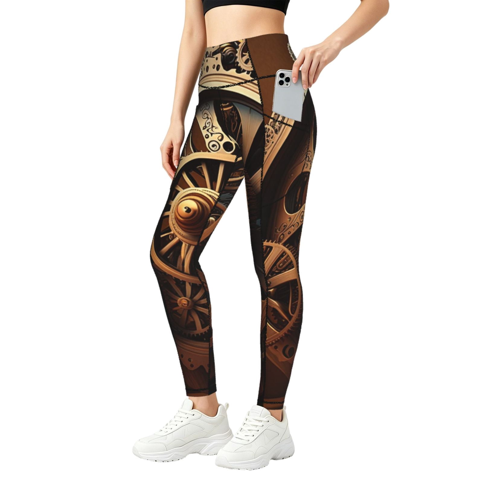 Baggy Yoga Pants Workout Athletic Gym Leggings Tummy Control Tights ...