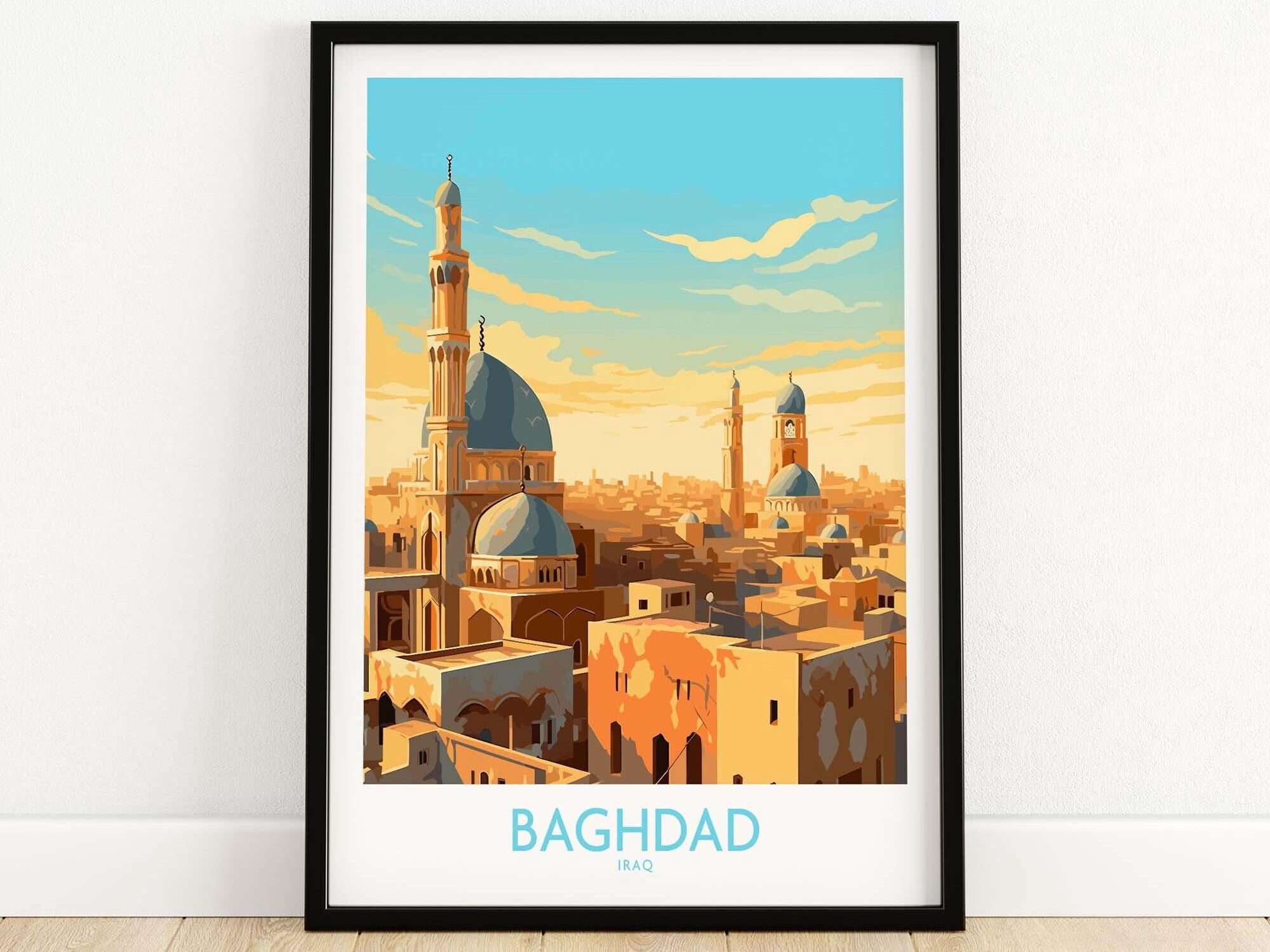 Baghdad Wall Art Travel Print Home Dcor Poster Gift Digital ...